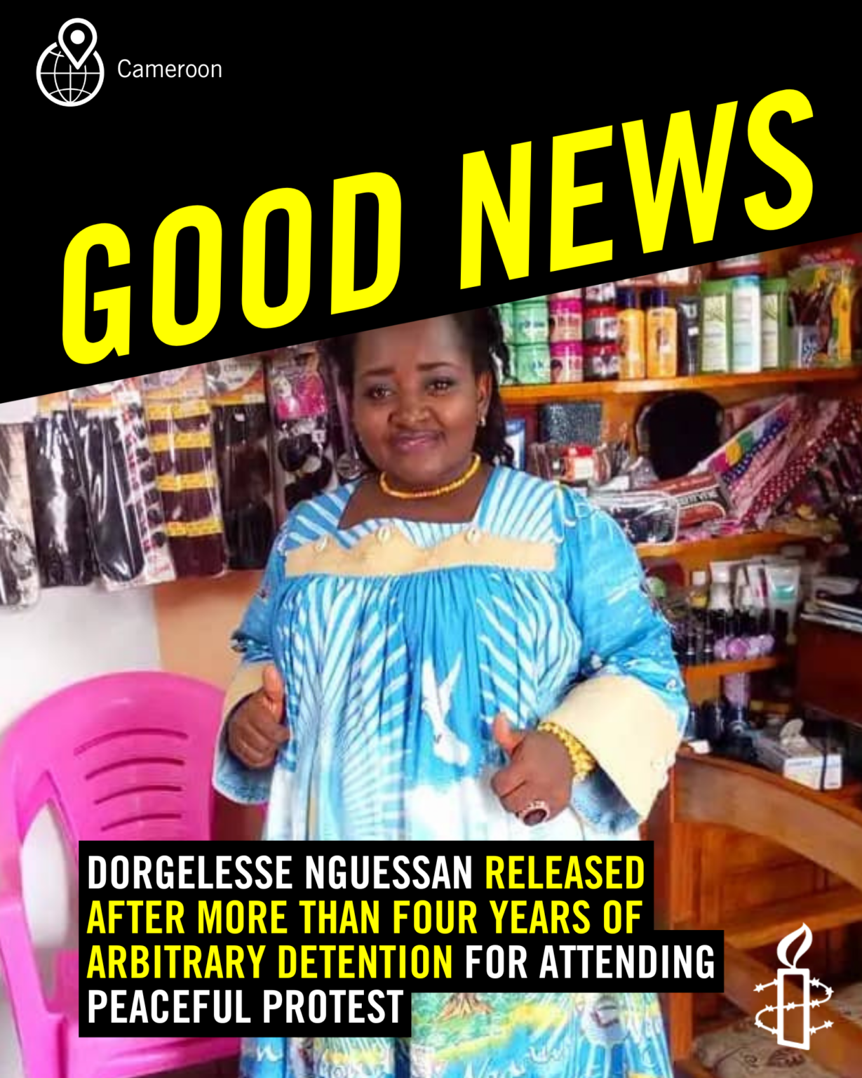 Cameroon: Dorgelesse Nguessan released after more than four years of ...